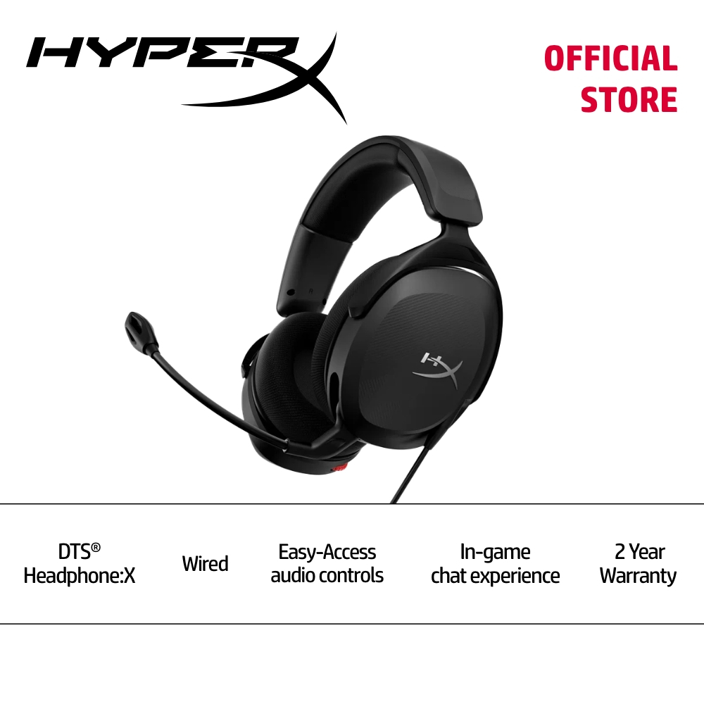 HyperX Cloud Stinger 2 Core Gaming Headset with 2 years of DTS X Spatial Audio (683L9AA ...