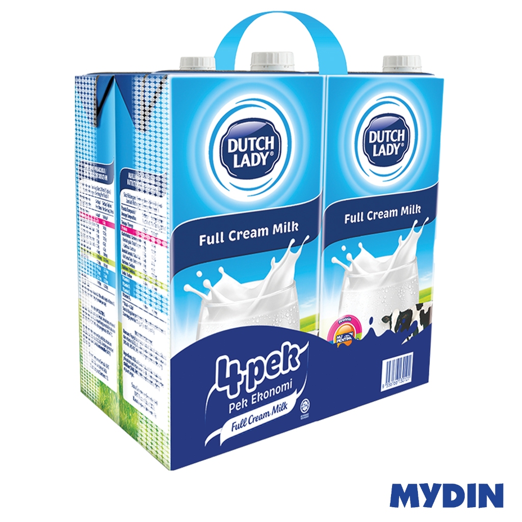 Dutch Lady UHT Milk Economy Pack (4pcs x 1L) - 2 Variants | Shopee Malaysia