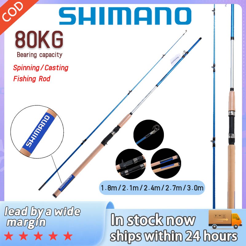 Shimano Rod Pancing Laut Serupa Joran, Dua Bagian, Terbuat dari Serat ...