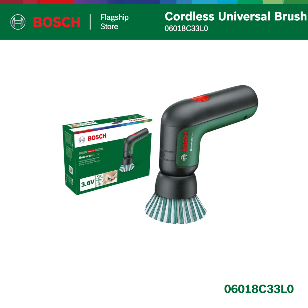 BOSCH Home & Garden Universal Brush Cordless Cleaning Brush ...