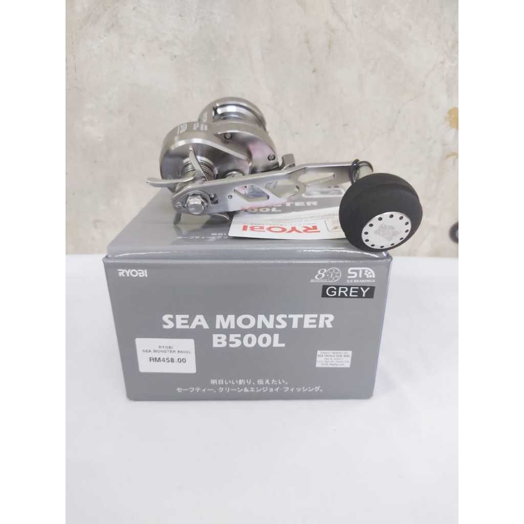 RYOBI fishing reel SEA MONSTER B500L Slow Pitch Jigging Reel Mesin ...