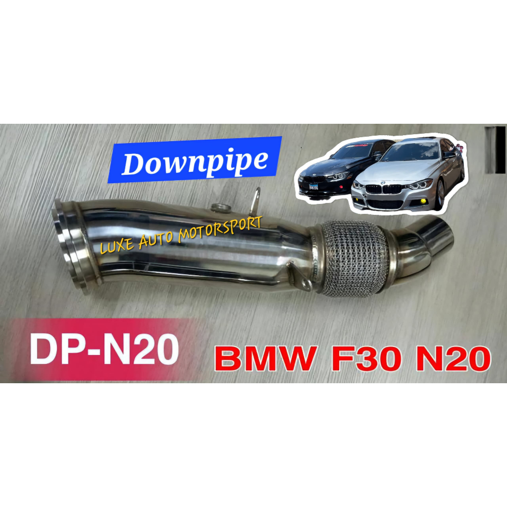 BMW F30 N20 320i / 328i Exhaust Downpipe Header Stainless Steel High ...