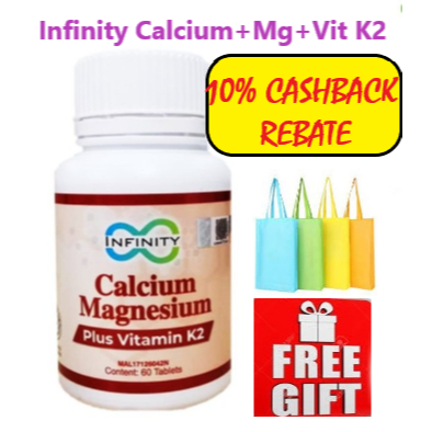 [FREE RECYCLE BAG] Infinity Calcium Magnesium Plus Vitamin K2 (60 ...