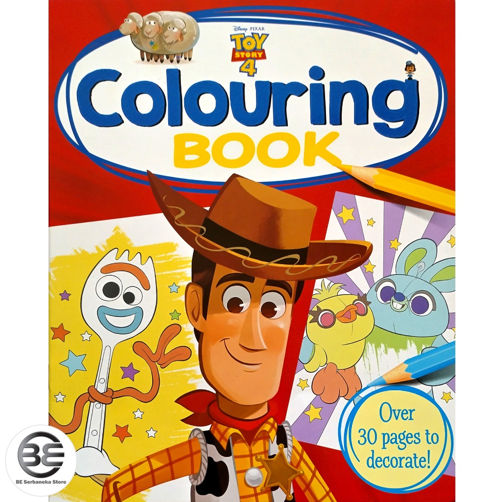 Disney PIXAR Toy Story 4 Colouring Book Over 300 Pages To Decorate ...