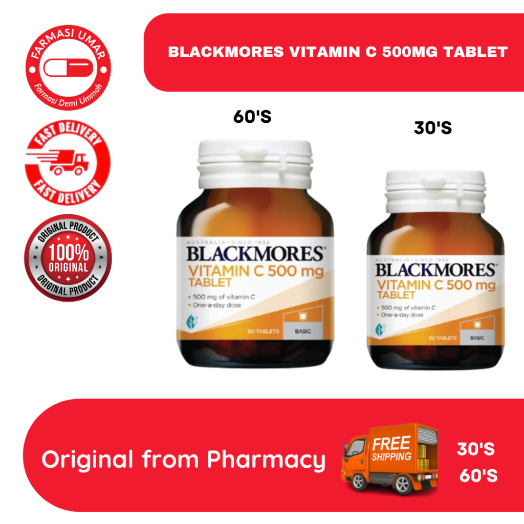Blackmores Vitamin C 500mg 30 & 60 Tablets | Shopee Malaysia