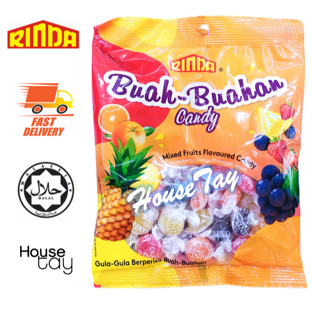 150g Rinda Buah-Buahan Mixed Fruits Flavoured Candy HALAL (LOCAL READY ...