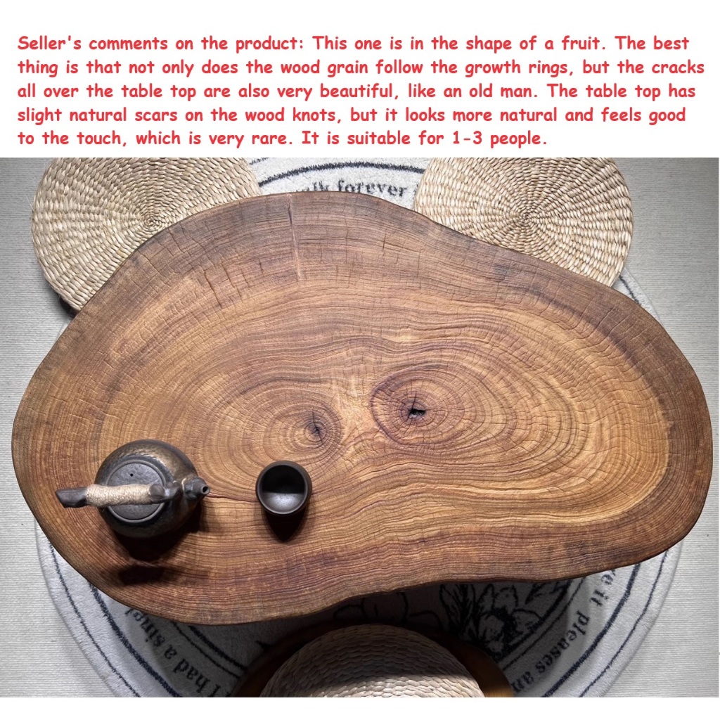 Solid Wood Natural Wood Tatami Coffee Tea Table Wabi-sabi Style Small ...