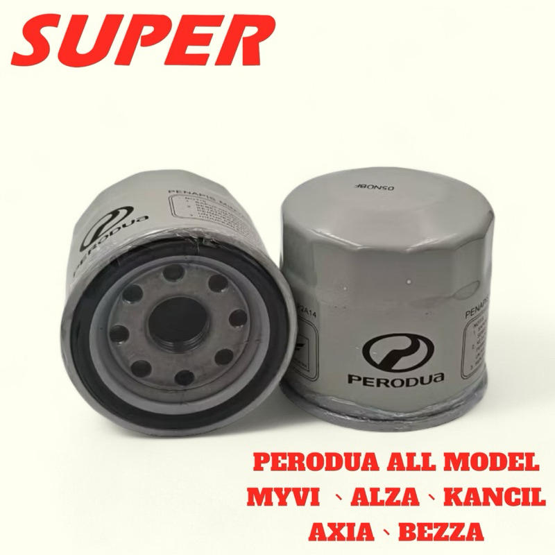 PERODUA OIL FILTER ORIGINAL ALL MODEL MYVI、ALZA，KANCIL，AXIA、BEZZA 15601 ...