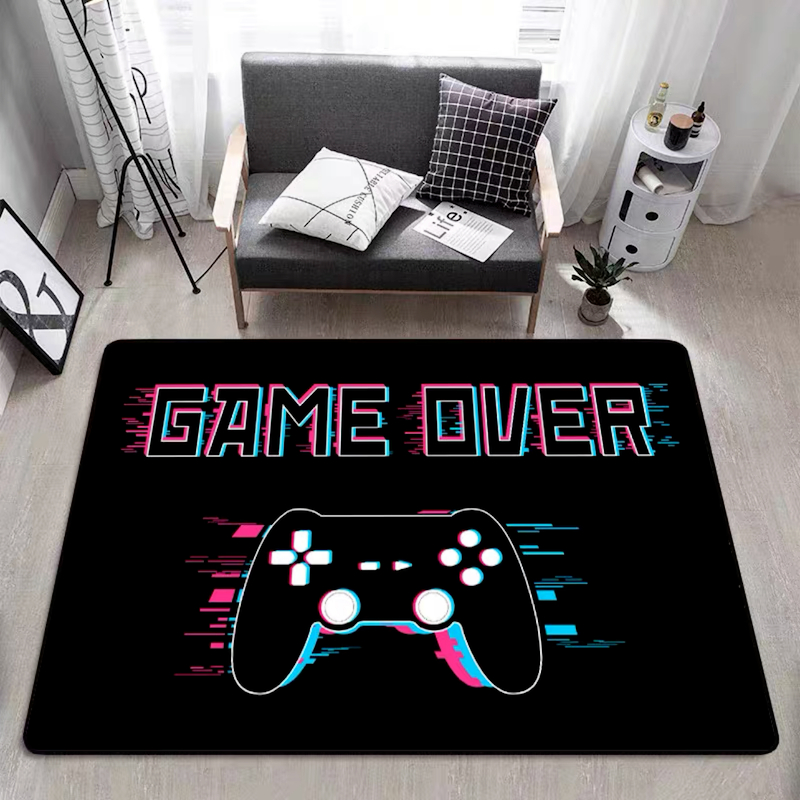 Game Controller Gaming Room Decoration Rugs Game Joystick Carpet Velvet ...
