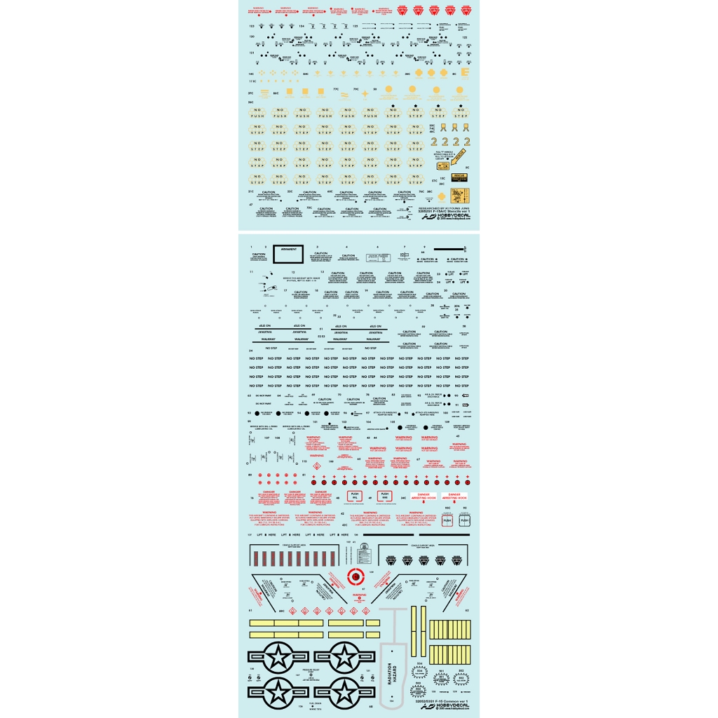 HobbyDecal st32053v1 F-15A/C Stencils ver 1 1/32 | Shopee Malaysia