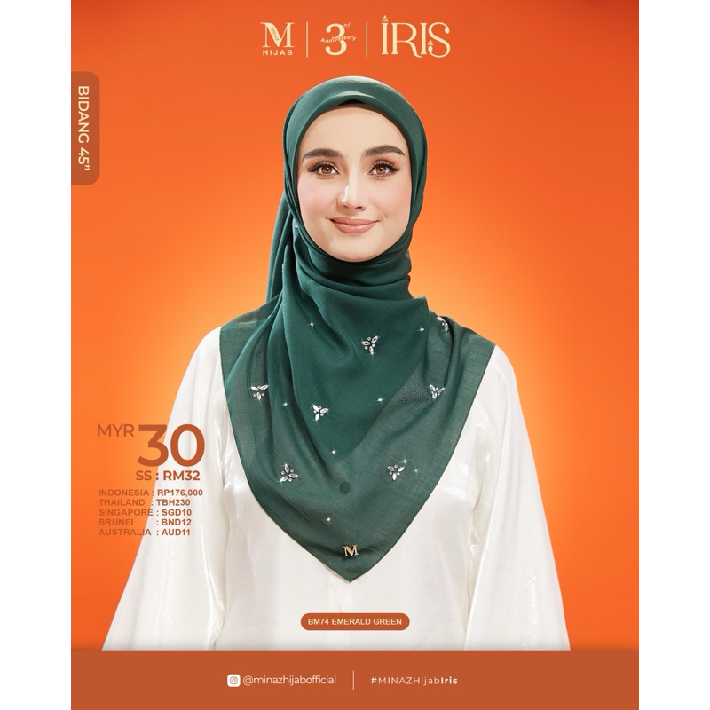 Minaz Iris Series - code Emerald Green | Shopee Malaysia
