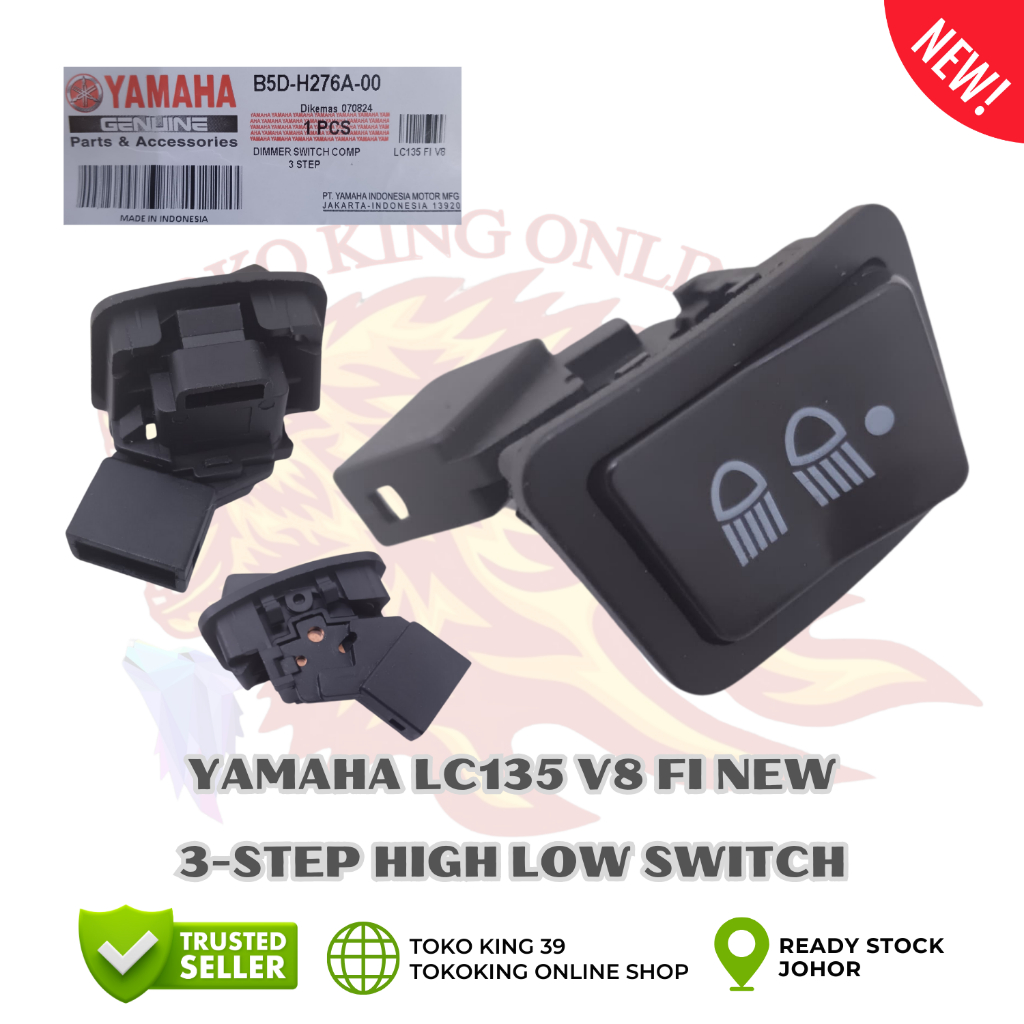 YAMAHA LC-V8 LC135 NEW V8 FI LC 135 V8 3-STEP ON/OFF HI HIGH/LOW LAMP ...