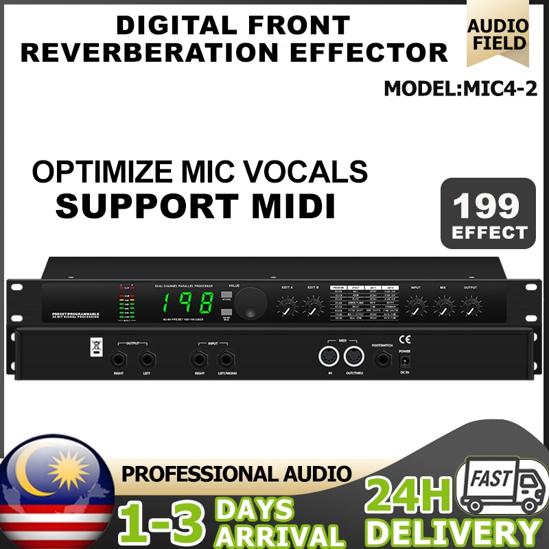 MIC4-2 microverb4 Professional effectorbuilt-in DSP99 pre-effector ...