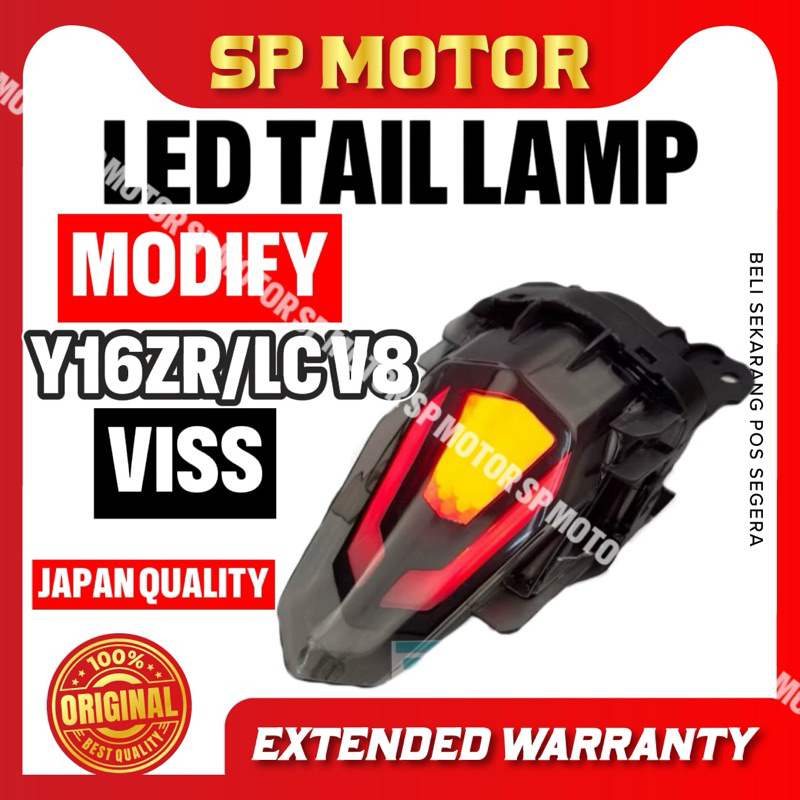 VISS MALAYSIA Y16 Y16ZR / LC135 V8 FI TAIL LAMP LED LAMPU BELAKANG TAIL ...