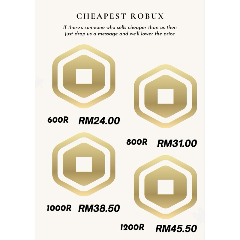 Ro.blox robux CHEAPEST STORE!! TAX COVERED! 400-1200 toy | Shopee Malaysia