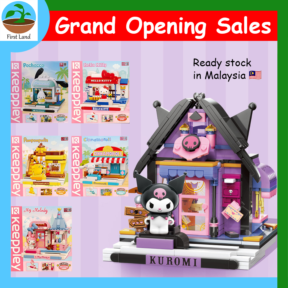 Keeppley Hello Kitty Kuromi Series Block Brick Toys | Mainan Blok Siri ...