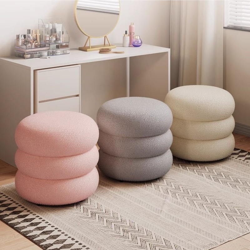 Dressing Stool Chair Vanity Stool Makeup Stool Nordic Luxury Round ...
