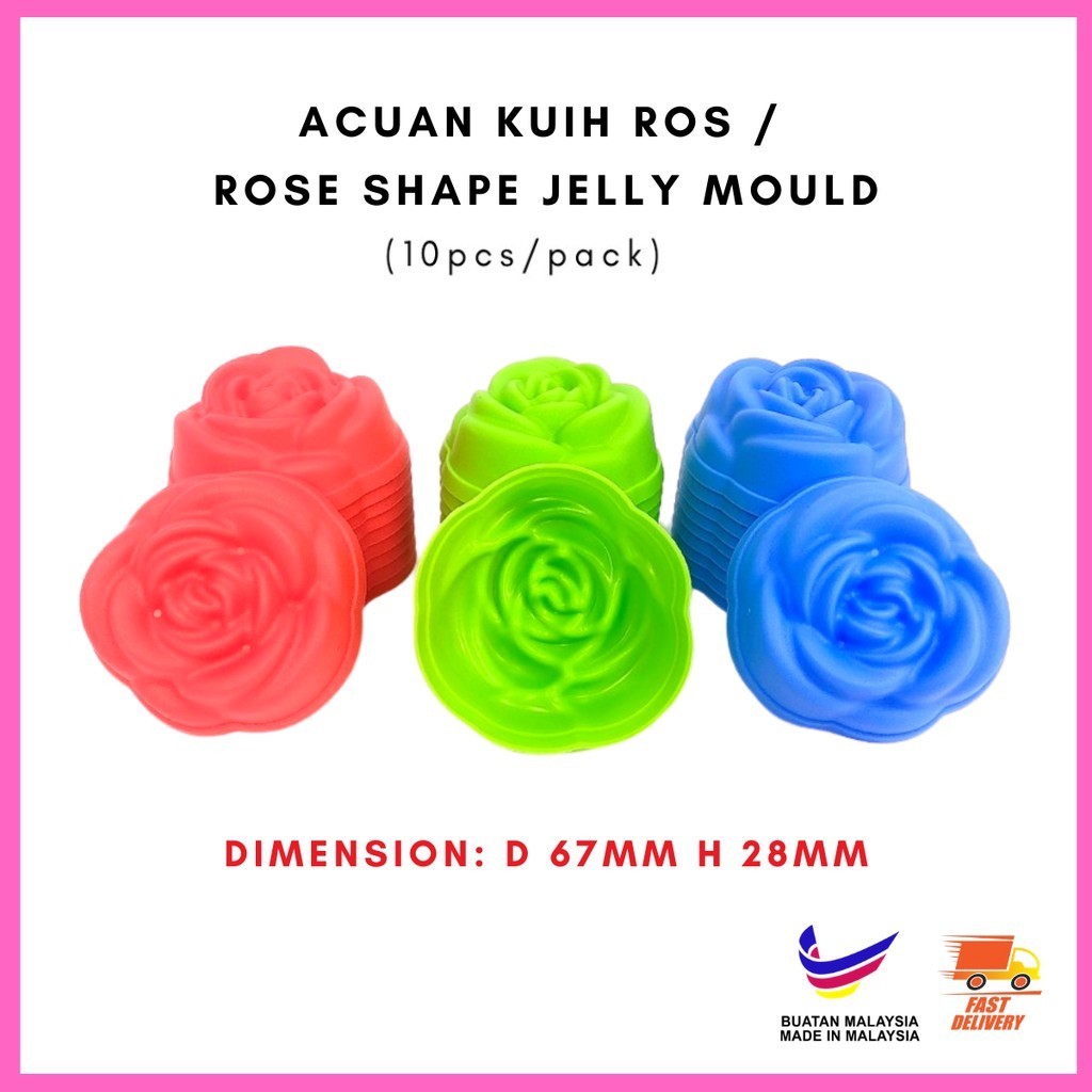 Acuan Kuih Ros / Rose Jelly Mould / Acuan Jeli / Jelly Mould / Pudding ...