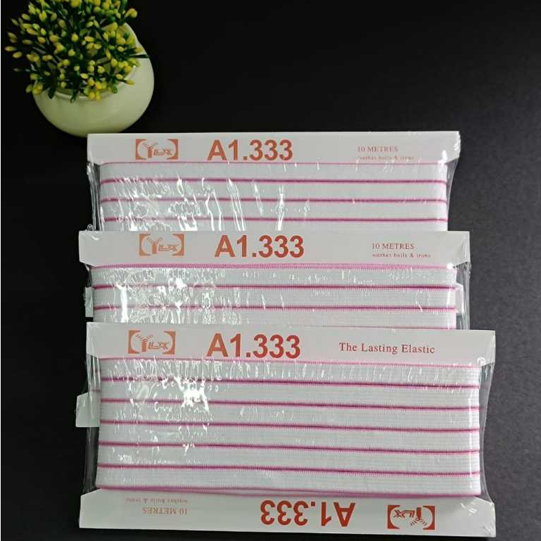 [10 Meter +/-] Getah Elastic Pinggang/ Getah Leper/ Getah Kain/ Getah ...