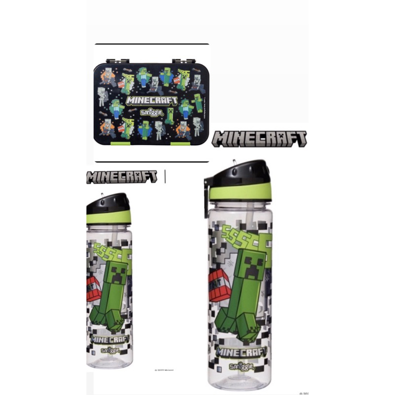 🔥Smiggle MINECRAFT 💯 Original SALE school bag Pencil Pop Out Bottle ...