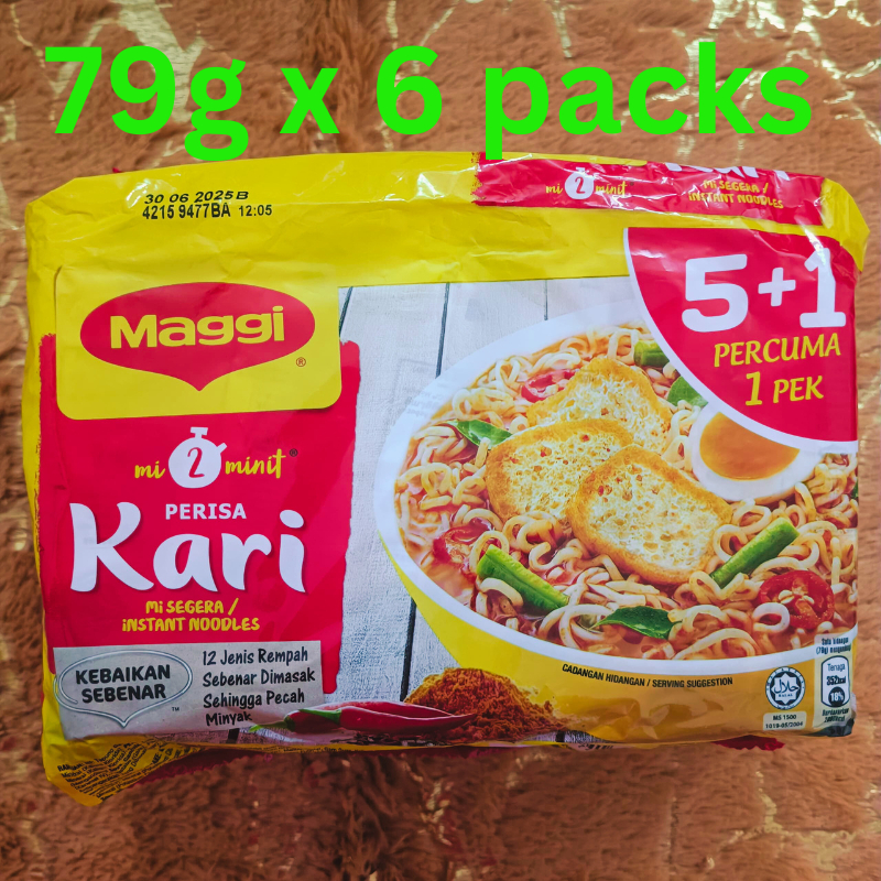 Maggi Two Minute Curry (79g x 5+1 packs) | Shopee Malaysia