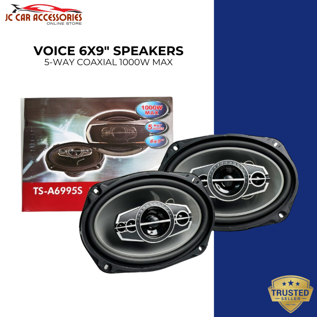 Voice 6x9 Inch Car Speaker 5 Way Coaxial Speker Kereta Midrange Woofer Tweeter 1000W | Shopee ...