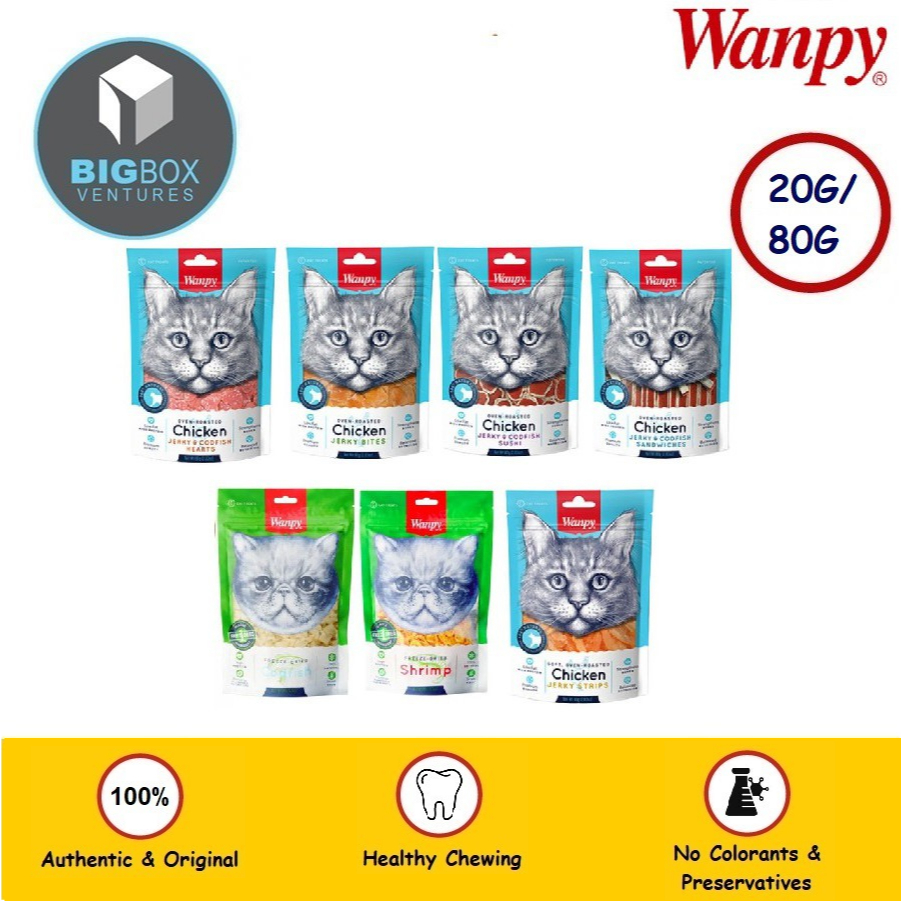 Wanpy Cat Treat Pet Snack 20g & 80g | Shopee Malaysia