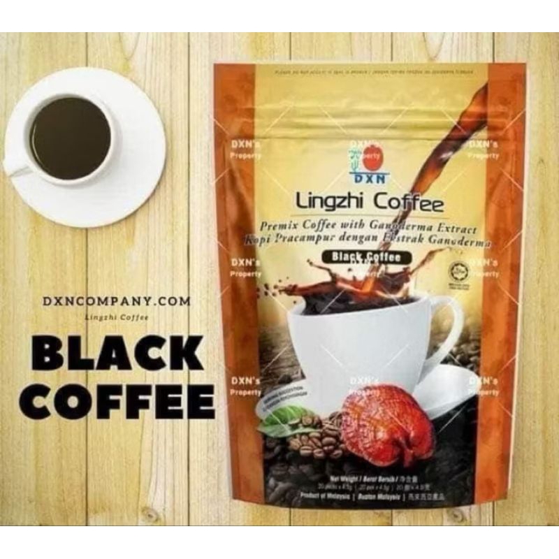 DXN Lingzhi Black Coffee (no sugar) - Premix Coffee with Ganoderma ...