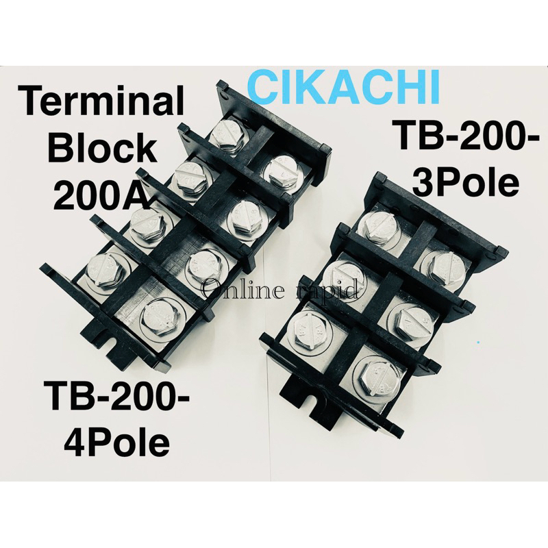 READY STOCK CIKACHI CKC 200A 600VAC TB-200 3 Pole Cassette Assembly ...