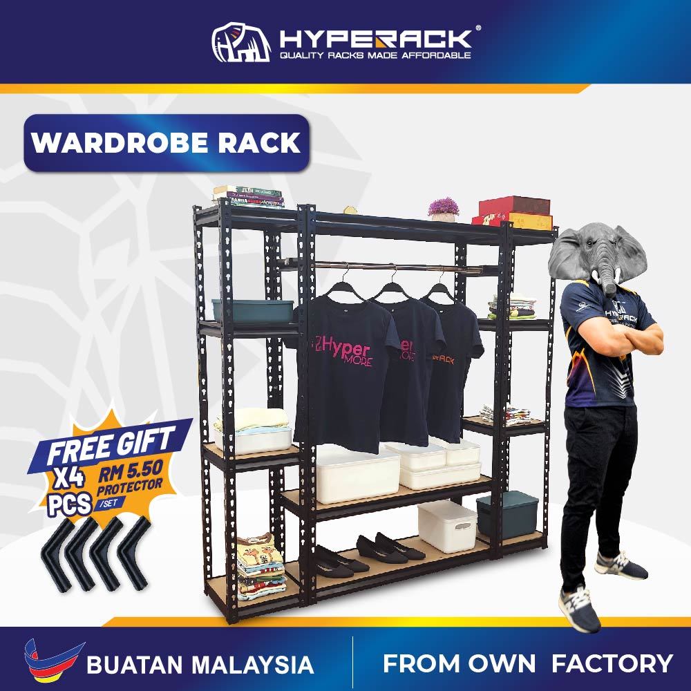 HYPERACK ™️ [Ready Stock] Value Rack Clothing Storage Laundry Hanger ...