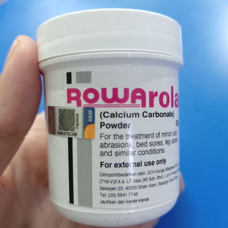 ROWAROLAN CALCIUM CARBONATE POWDER FOR THE TREATMENT MINOR CUTS FOR ...