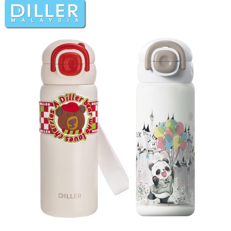 Diller Multifunction Panda CherryBear SUS316 Stainless Steel Thermo ...