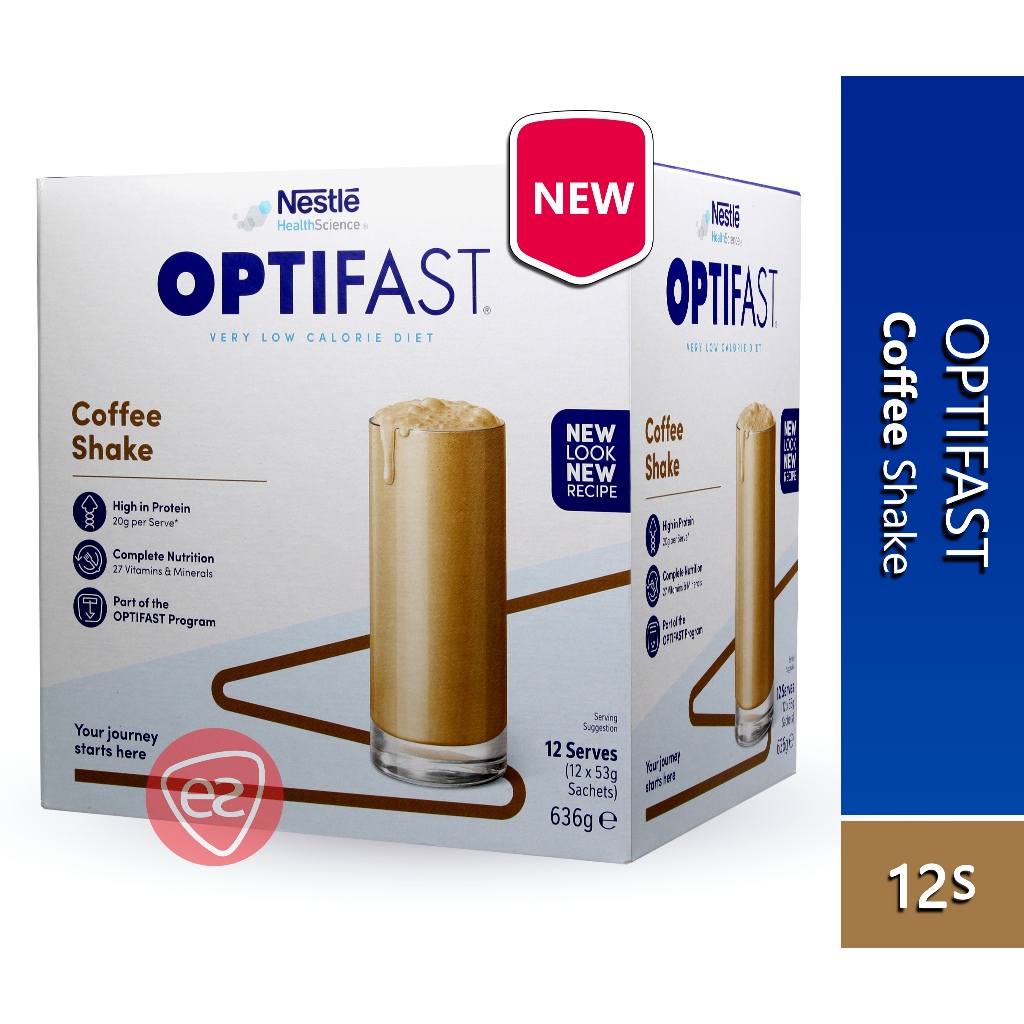 Optifast Milk Shake Coffee (12 Sachets X 53g) New Recipe | Shopee Malaysia