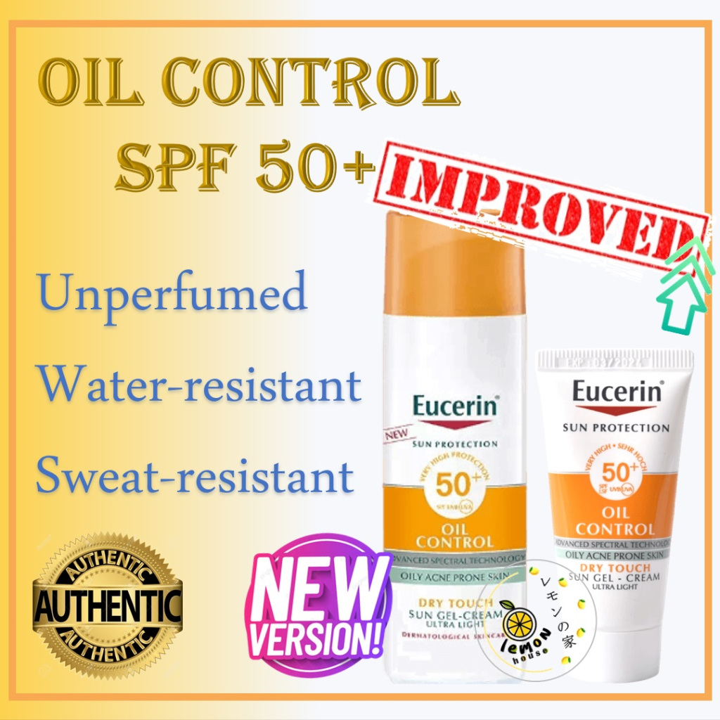 Eucerin Sun Dry Touch Oil Control Sunscreen Sunblock SPF50+ Sun ...