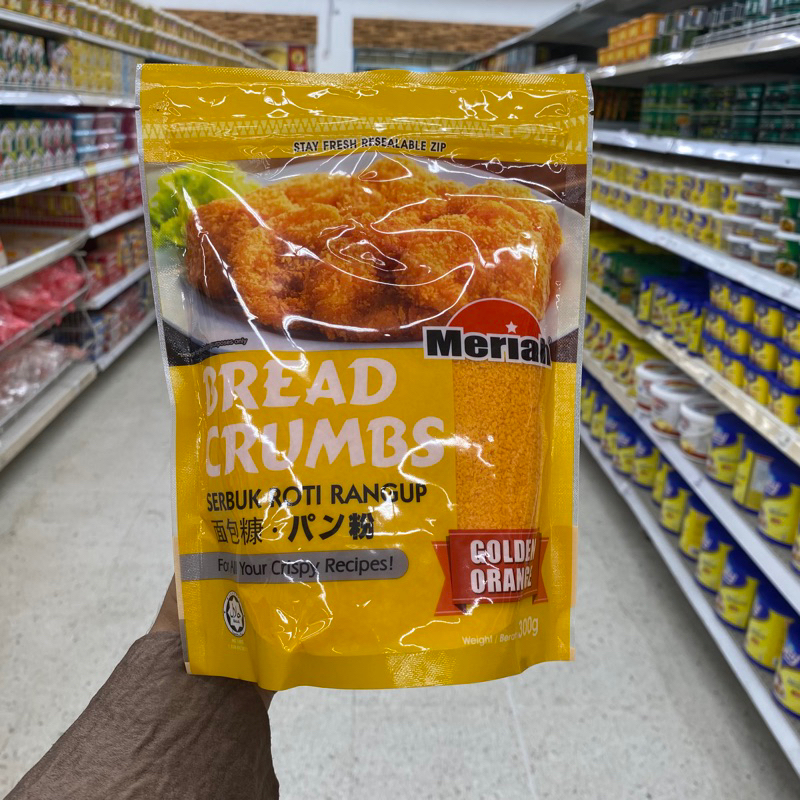 Serbuk Roti Rangup Meriah Bread Crumbs Golden Orange 350g Ready Stock ...
