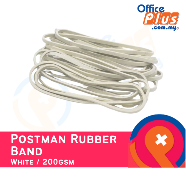 Premium Postman Rubber Band White | Shopee Malaysia