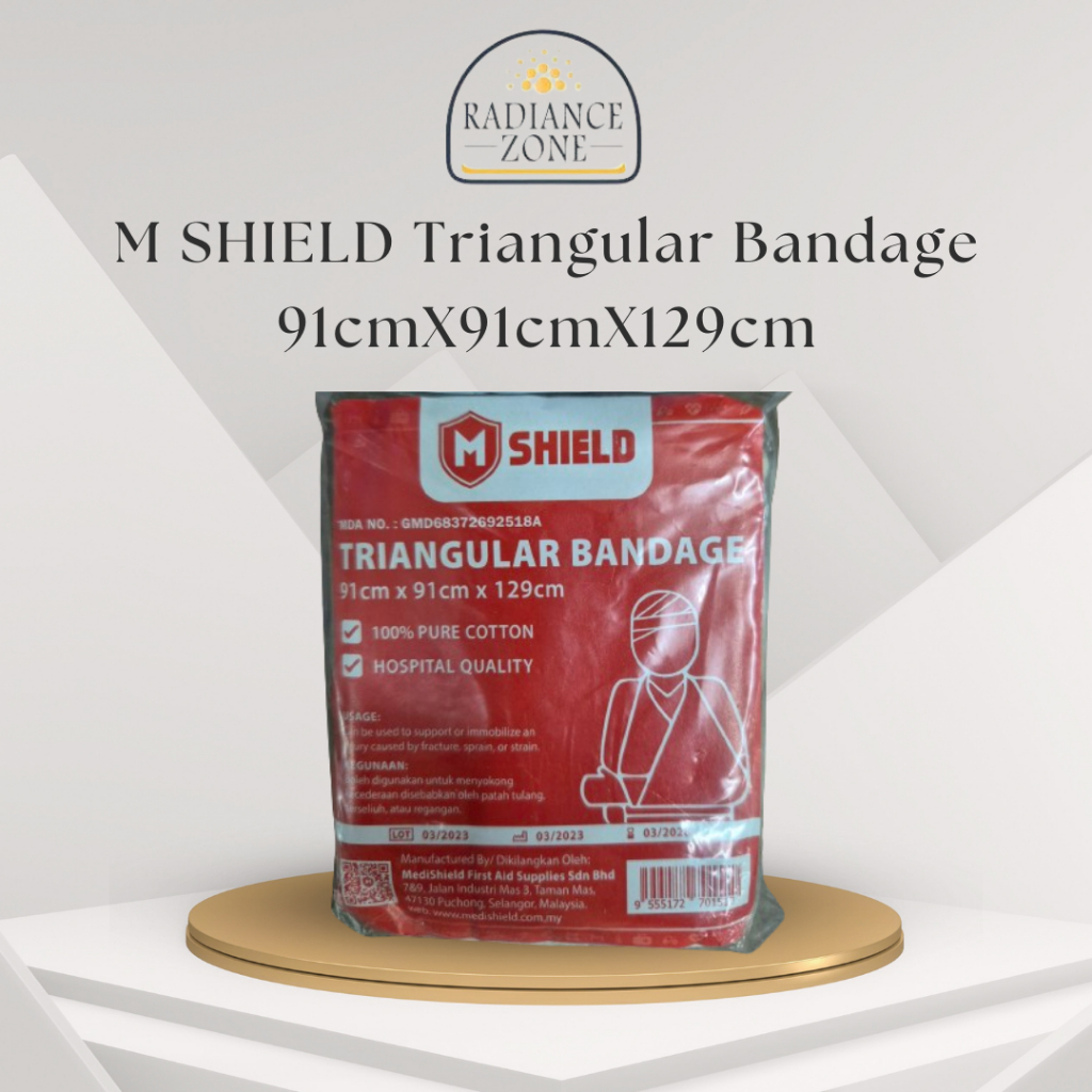 M SHIELD Triangular Bandage 91cmX91cmX129cm | Shopee Malaysia