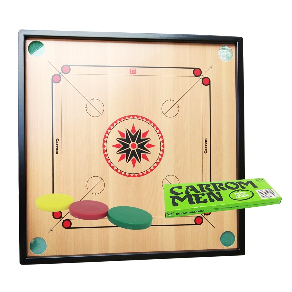 900 Standard Size Carrom Board Set With Carrom Men & Stricker / Set ...