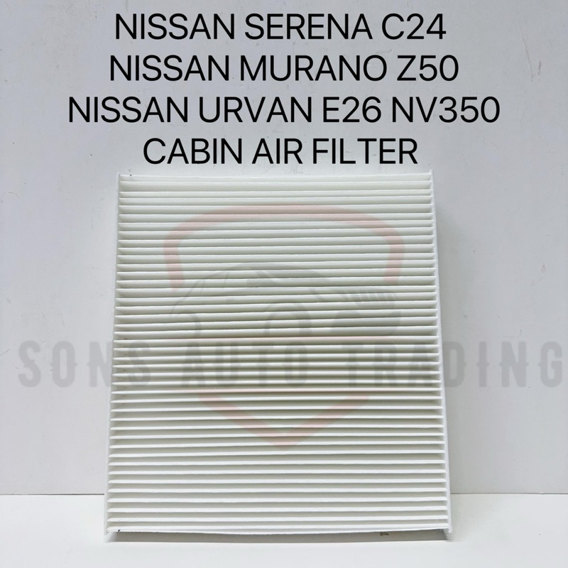 NISSAN SERENA C24 / NISSAN MURANO Z50/ NISSAN E26 NV350 AIRCOND CABIN ...
