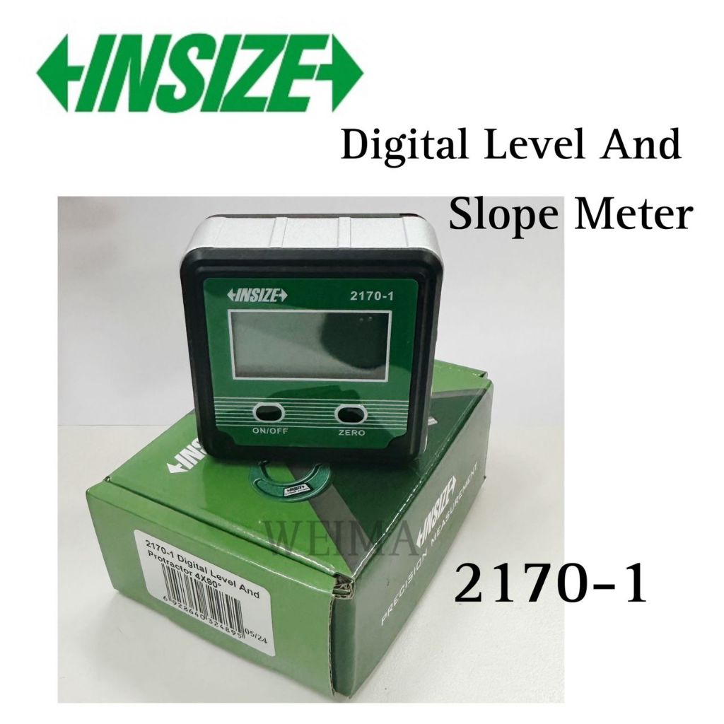 INSIZE DIGITAL LEVEL AND SLOPE METER 4 x 90º 2170-1 | Shopee Malaysia