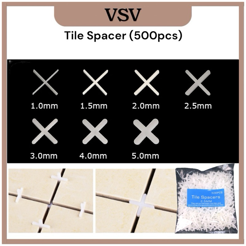 【VSV 】 Tile Spacer / Tile Cross / Tile Gap / Tile Spacing | Shopee Malaysia