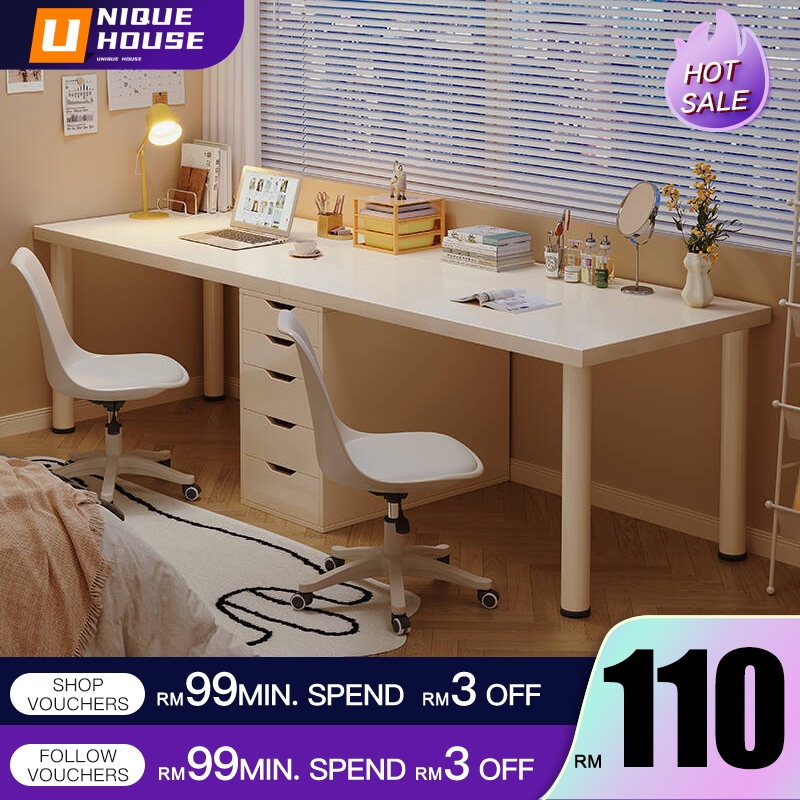 Meja Belajar Study Table Writing Table Storage Table L shape Table with ...