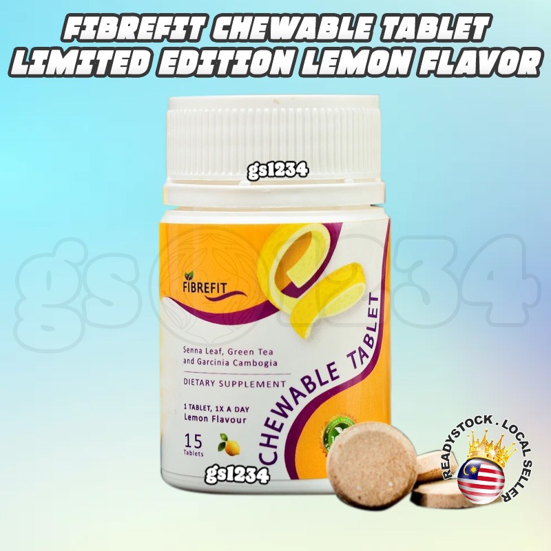 FIBREFIT LIMITED EDITION LEMON CHEWABLE TABLET Latest 2024 | Shopee ...