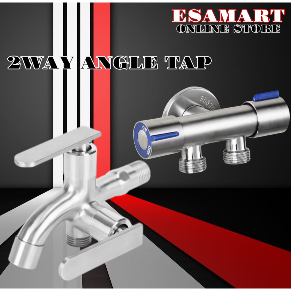 SUS304 STAINLESS STEEL KITCHEN & BATHROOM DOUBLE TAP, MULTIFUNCTIONAL ...