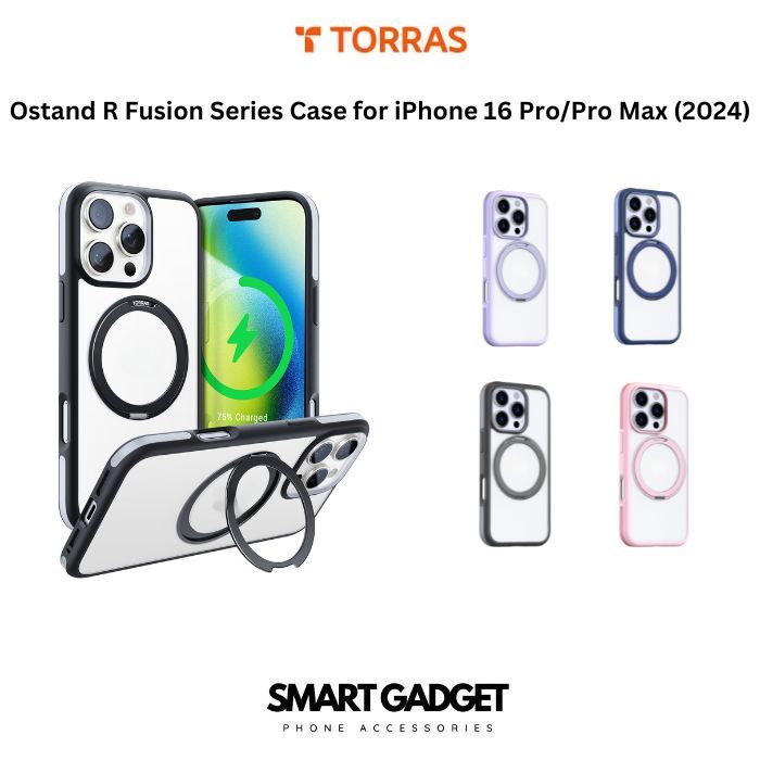 TORRAS Ostand R Fusion Series Case for iPhone 16 Pro/Pro Max (2024 ...