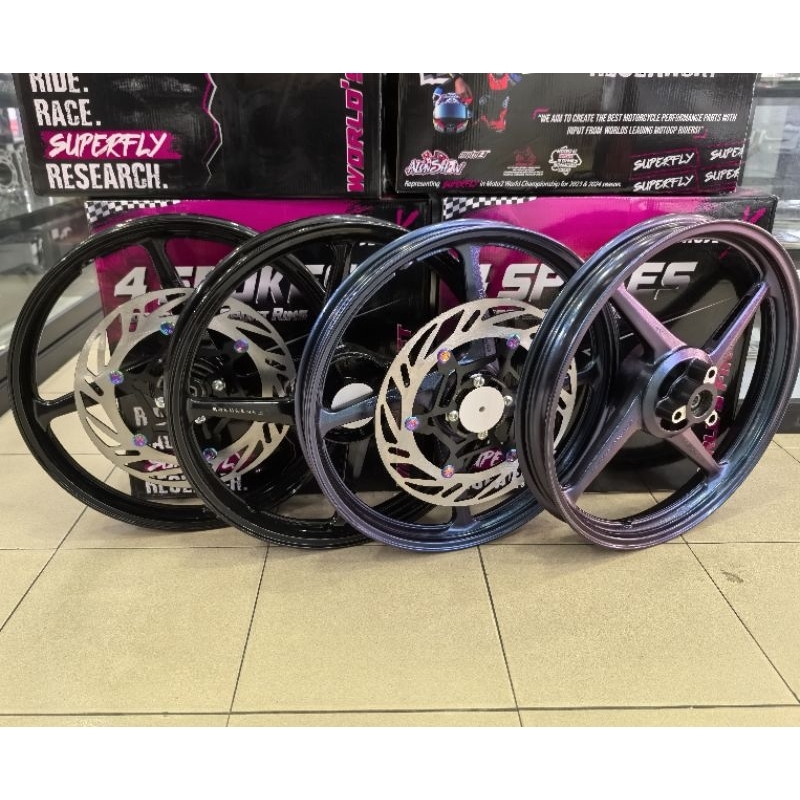 SUPERFLY SUZUKI BELANG 150 RAIDER 150 FI GSX-R150 1.60/185 -17 4 LEG ...