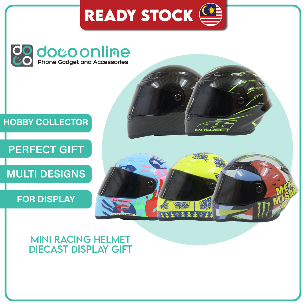 Mini Bike Racing Helmet Die Cast Replica Display | Shopee Malaysia