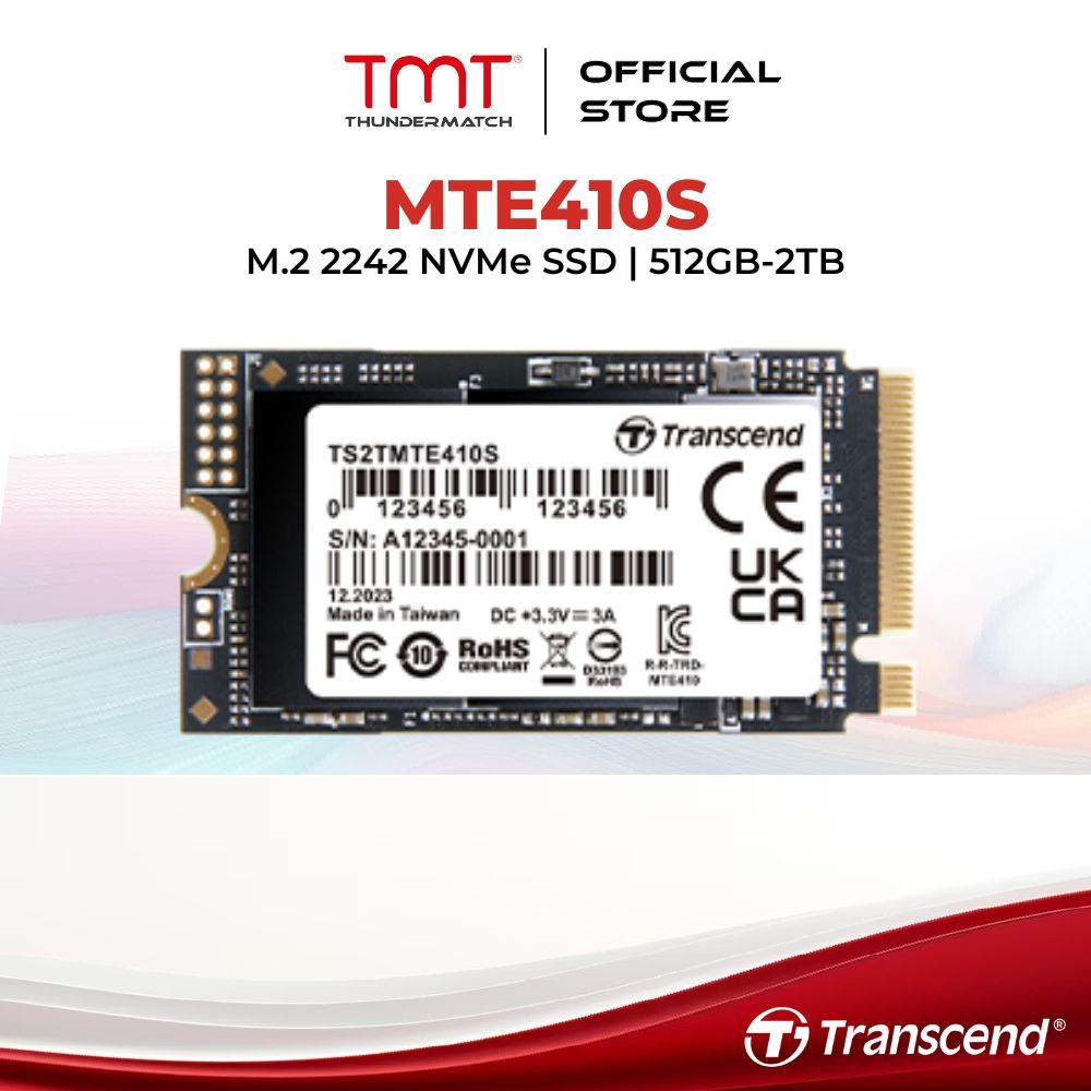TMT Transcend MTE410S M.2 2242 PCIe NVMe SSD (512GB/1TB/2TB) | Shopee ...