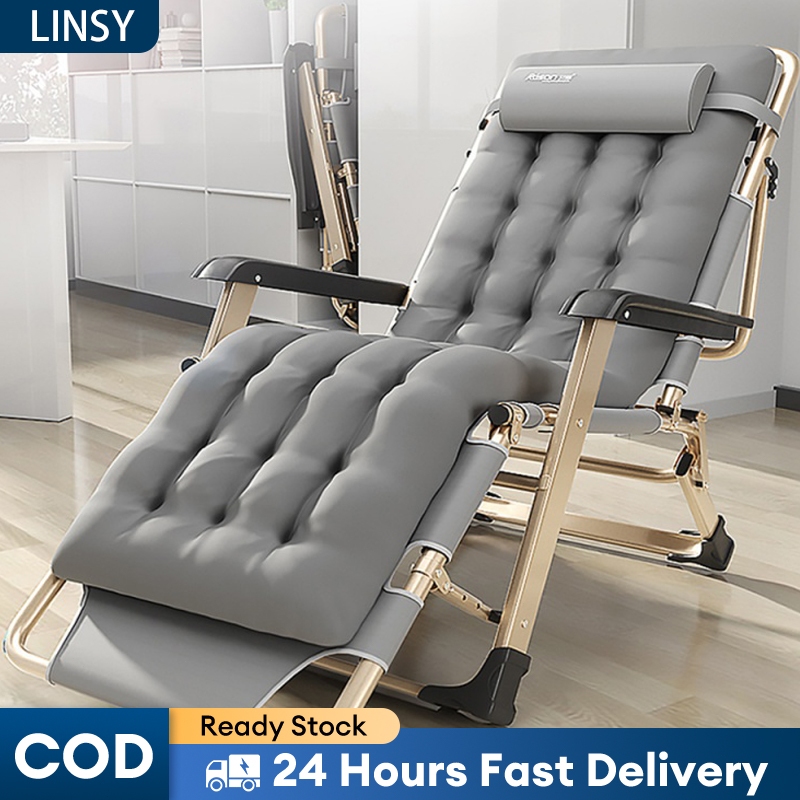 LINSY Folding Bed Premium Kerusi Malas Lipat Tidur Foldable Lazy Chair ...
