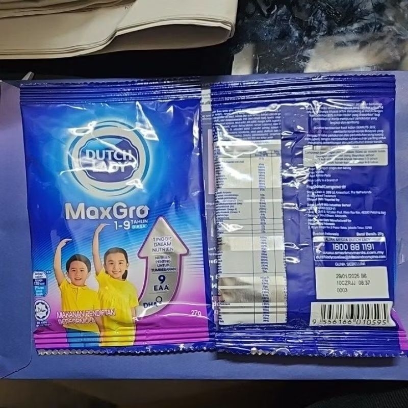 Dutch Lady MaxGro 1-9 years old trial sachet | Shopee Malaysia